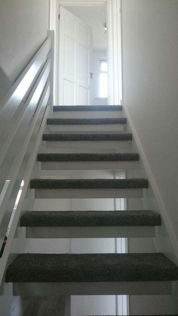 Stunning gorgeous grey stairs fitted in Burgess Hill. | Homecall Carpets